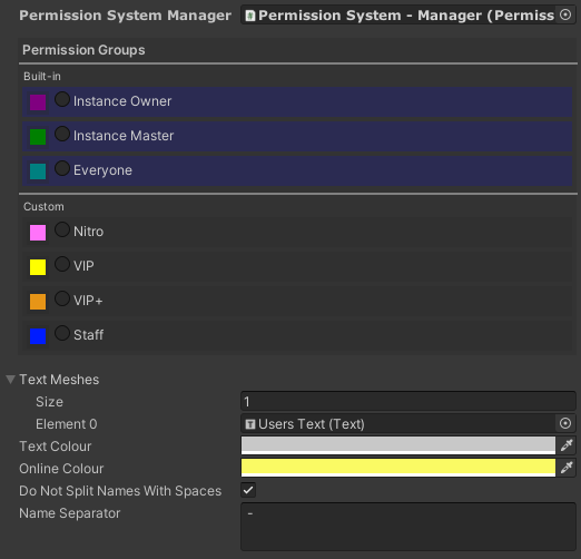 Documentation - Permission System